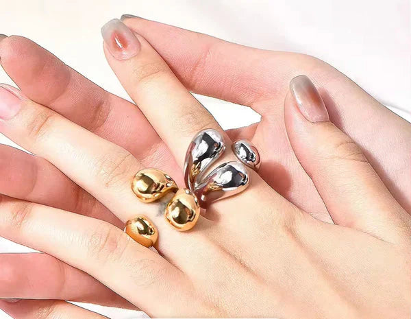 Navia Gold ring Adjustable – trendifypk