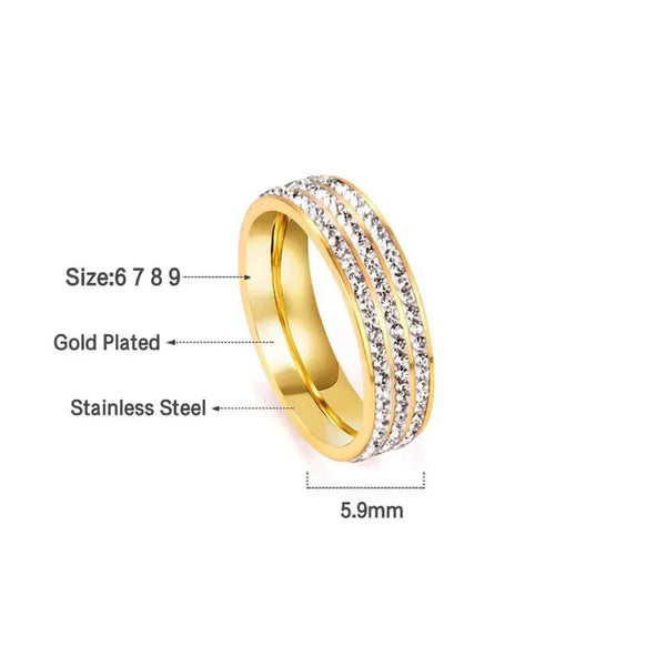 Three Layer Stone Ring – trendifypk