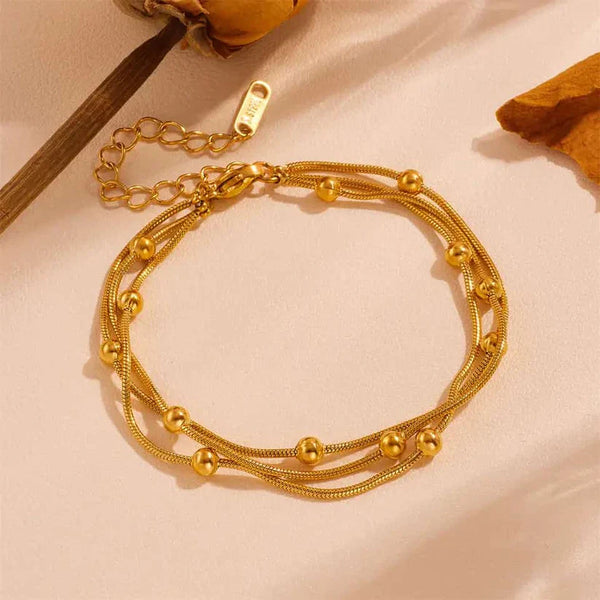 Triple Chain Ball Bracelet – trendifypk