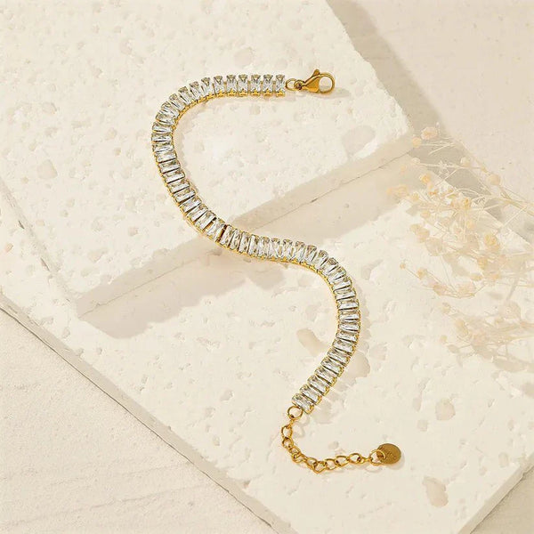 Golden Tennis Bracelet – trendifypk