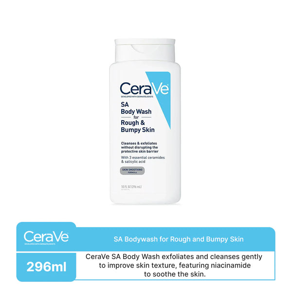 Cerave Sa Body Wash For Rough & Bumpy Skin | Salicylic acid body wash ...