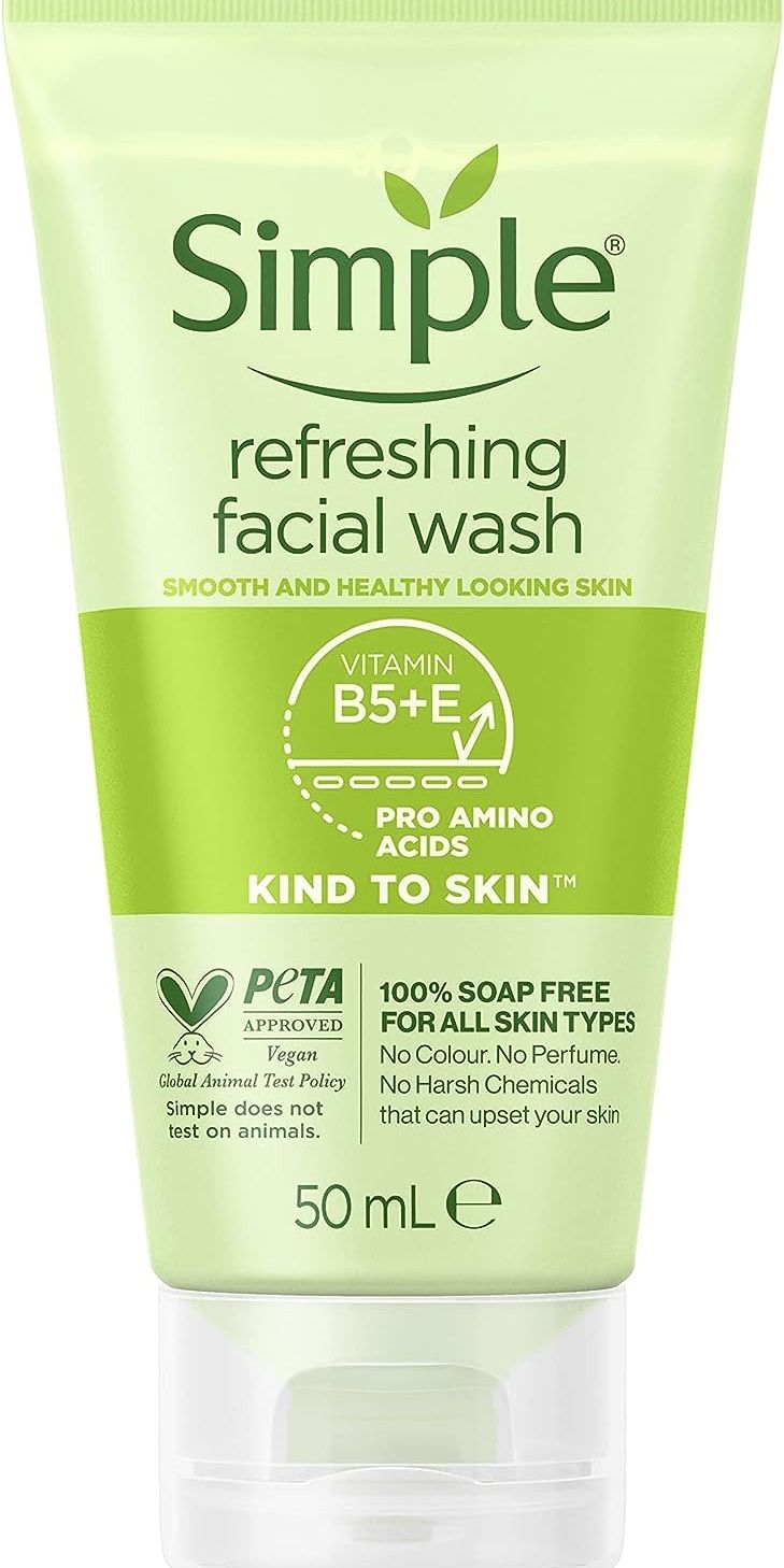 Simple Kind to Skin Refreshing Facial Wash 50ml | Simple Face Wash ...